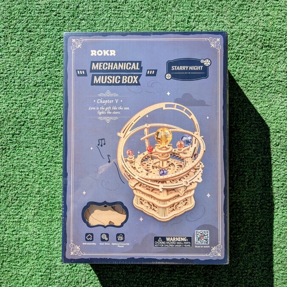 ROKR | Toys | Rokr 3d Mechanical Starry Night Rotating Music Box Wooden ...